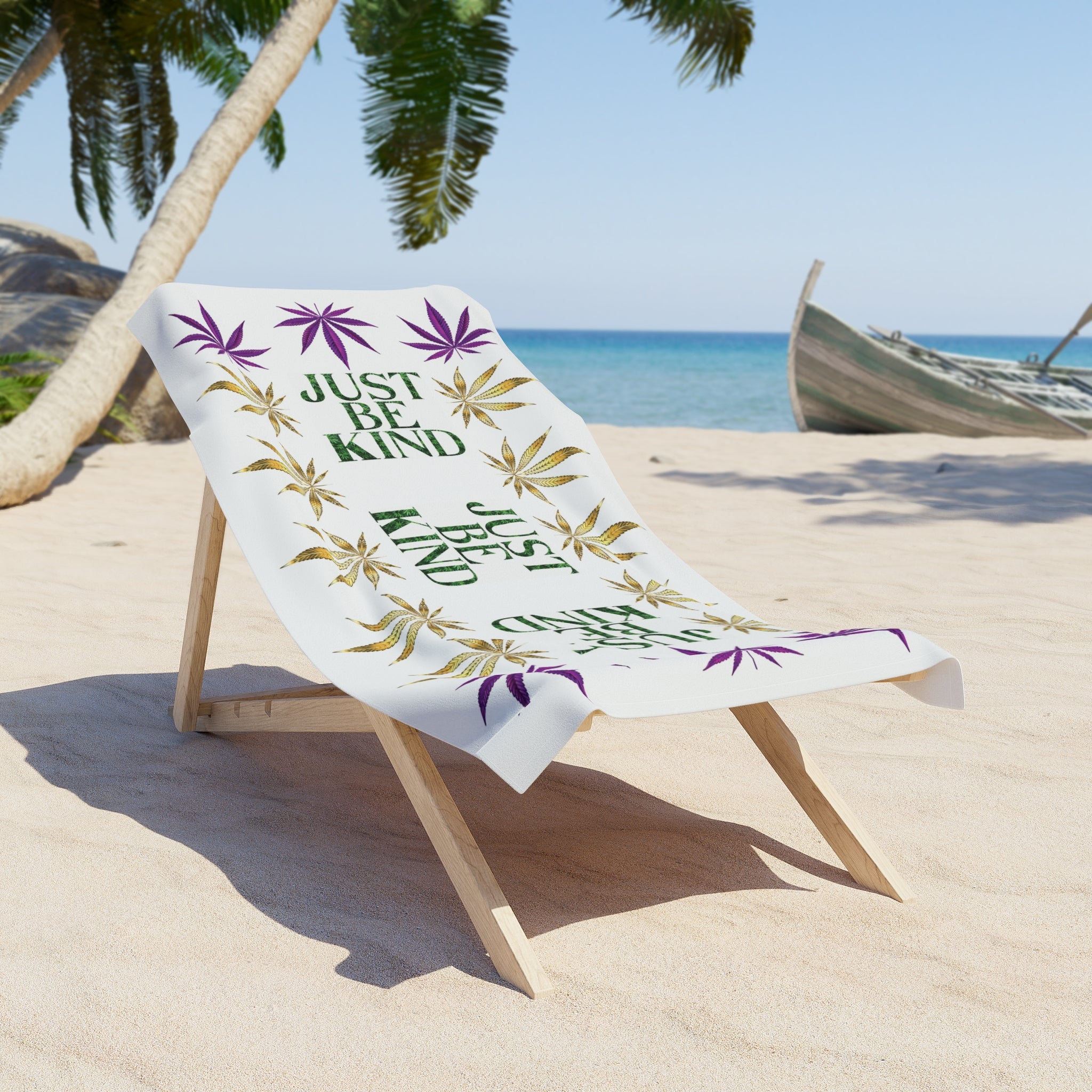 Just Be Kind Beach Towel – Discrete Unlimited
