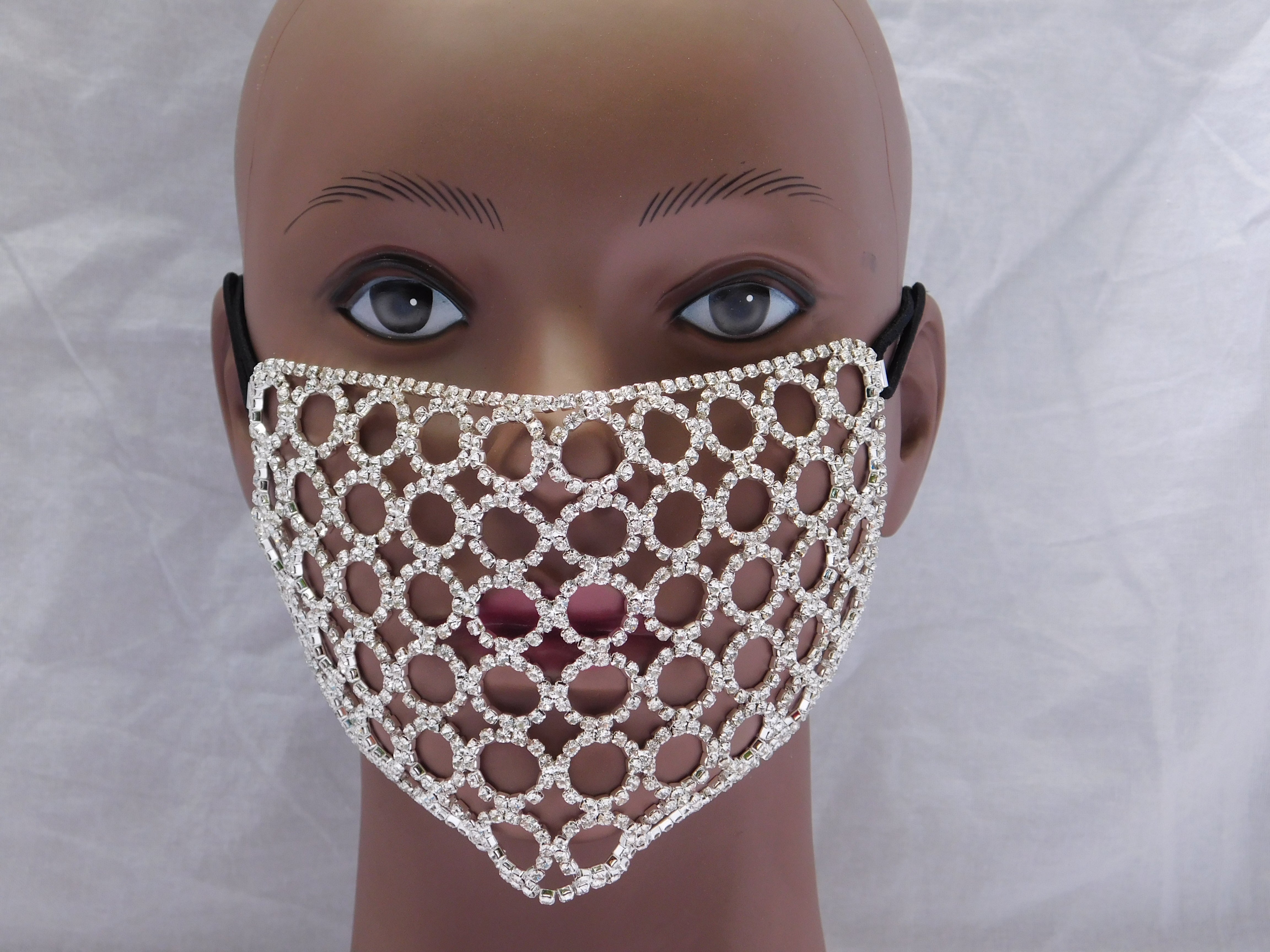 Rhinestone Face Mask Covers & Bow-tie – Discrete Unlimited